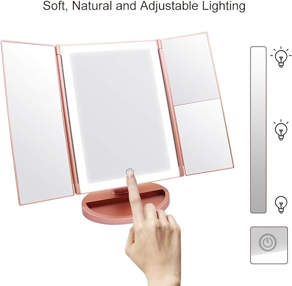 Countertop makeup mirrors with light store