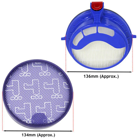 DYSON DC25 & DC25i Filter Kit Vacuum Cleaner Pre Motor and Hepa Post M ...