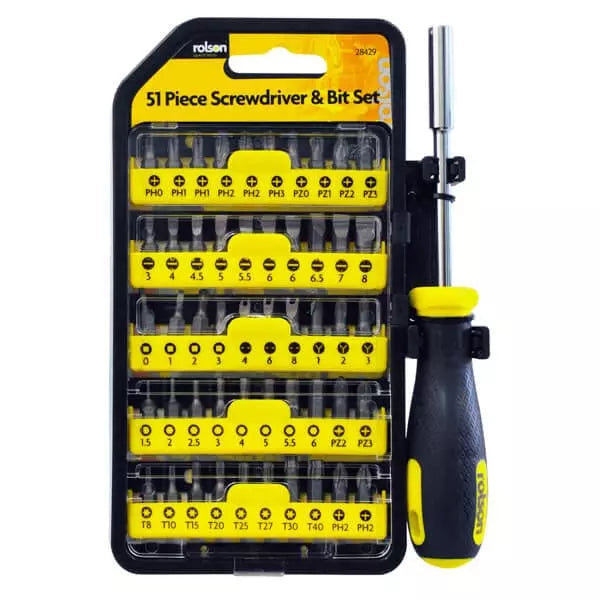Rolson 51 Piece Screwdriver & Bit Set 55-SE-0271 – DWYERS HOMESTORE