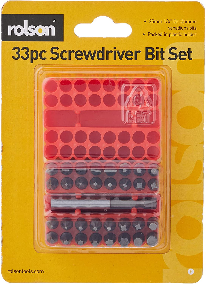 Rolson Screwdriver Bit Set – DWYERS HOMESTORE